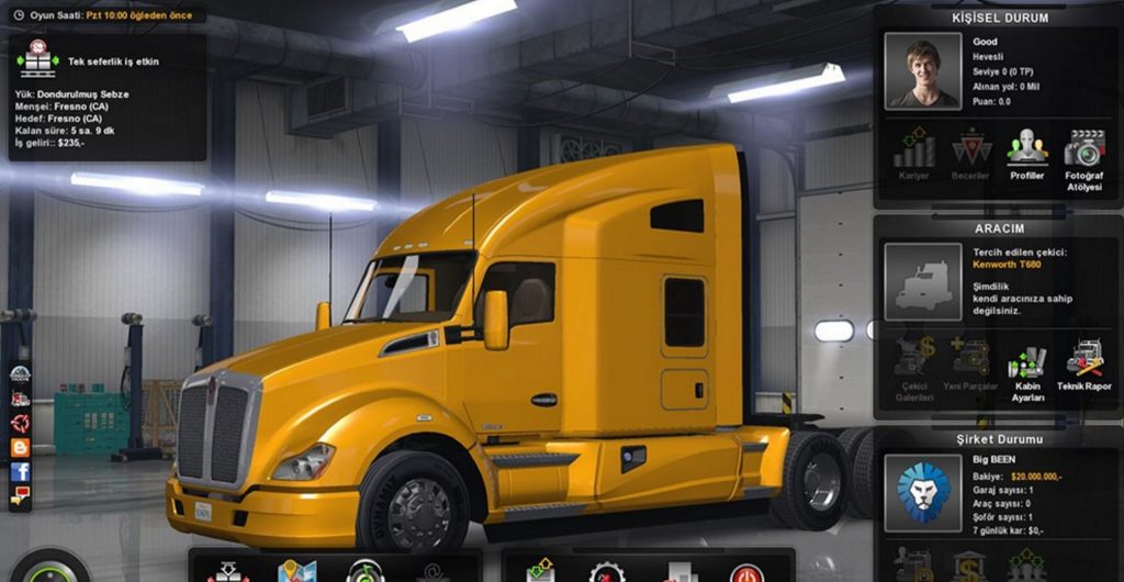 20.000.000 Start Money Mod ATS - ATS Mod | American Truck Simulator Mod
