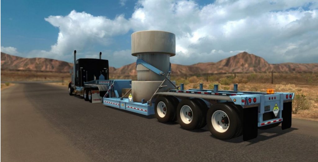 BWS Specialized Nuclear Waste Transport Trailer Mod for ATS - ATS Mod ...
