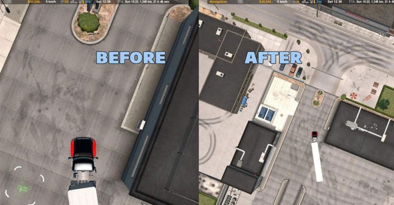 Birds-Eye View Camera Mod - ATS Mod | American Truck Simulator Mod