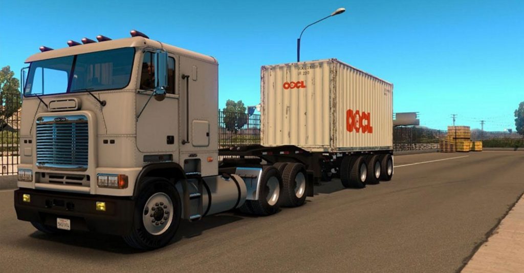 Container 20ft 3 Axles Trailer - ATS Mod | American Truck Simulator Mod