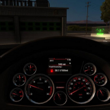 Custom Red-Black Sport Gauges for Kenworth trucks mod - ATS Mod ...