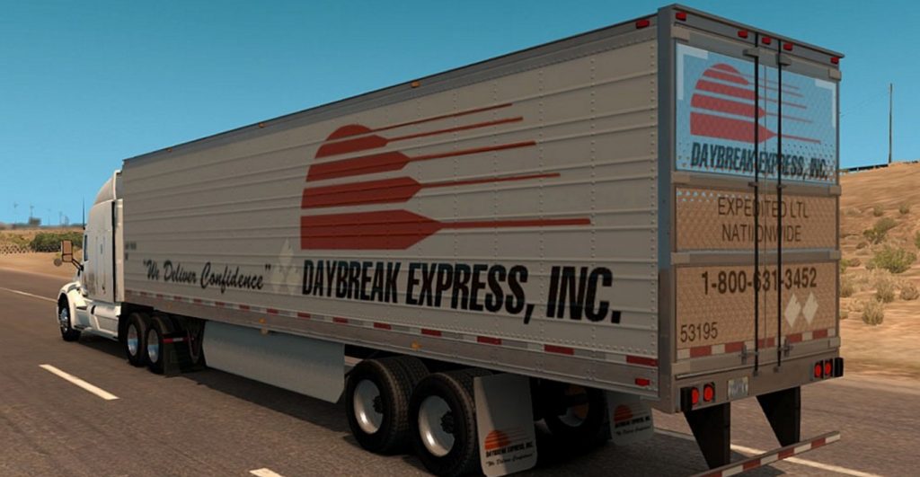 Daybreak Express Utility 3000R Reefer Trailer Skin - ATS Mod | American ...