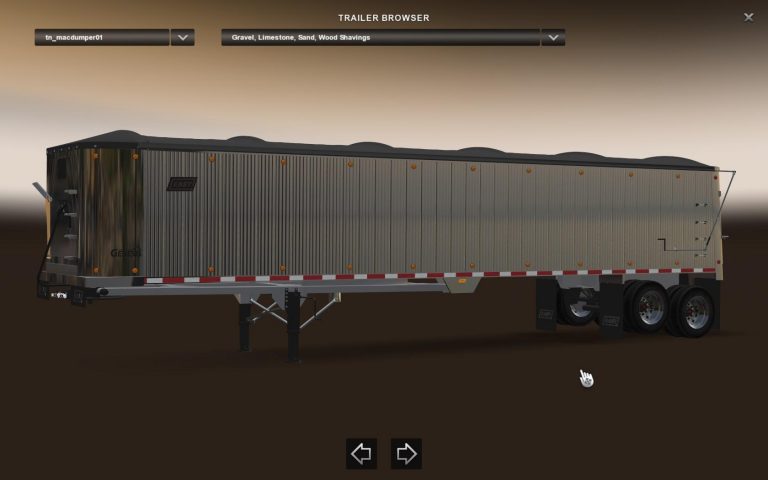 EAST GENESIS FRAMELESS END DUMP FOR ATS V1.6 MOD TRAILER FOR ATS - ATS ...