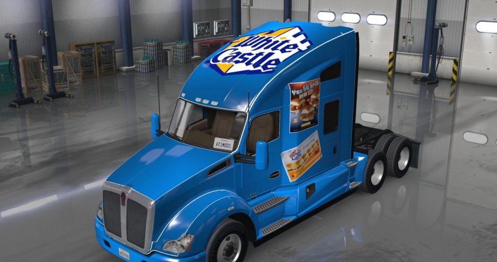 Kenworth T680 Truck White Castle skin - ATS Mod | American Truck ...