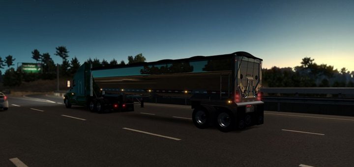 Long Oversized Trailer Magnitude 55l with a Load Milling Machine ...