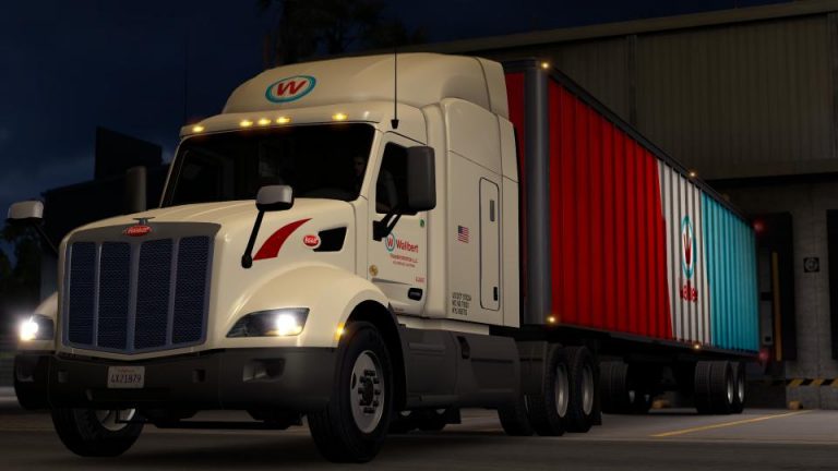 PETERBILT 579 TRUCK WALLBERT TRANSPORTATION LLC SKIN - ATS Mod ...