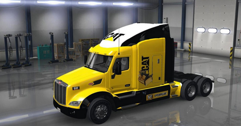 Peterbilt 579 Caterpillar Skin truck - ATS Mod | American Truck ...