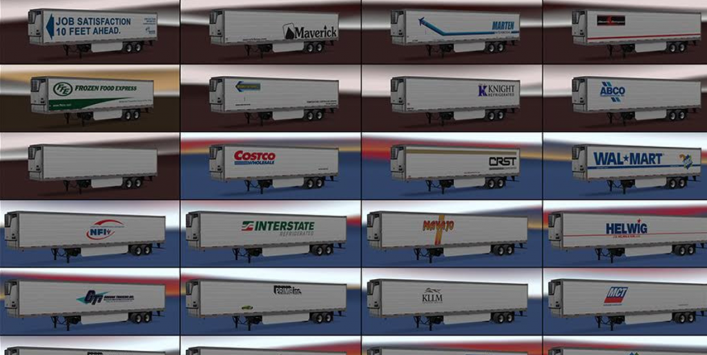 Real Company Box Trailers V2.4 Mod for ATS - ATS Mod | American Truck ...