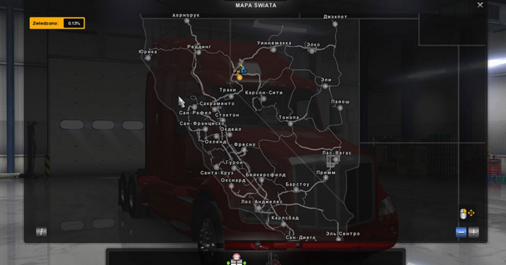 Russian City Names – California Map - ATS Mod | American Truck ...