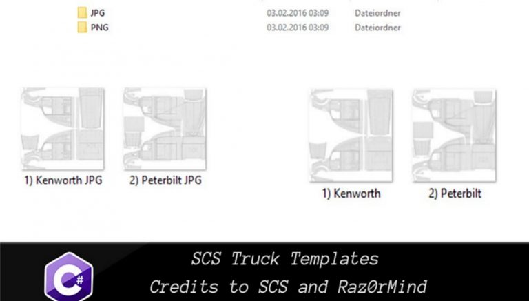 SCS ATS Trucks Templates - ATS Mod | American Truck Simulator Mod