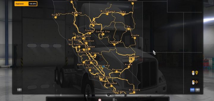 Map Explored - ATS Mods | American Truck Simulator Map Explored Mods