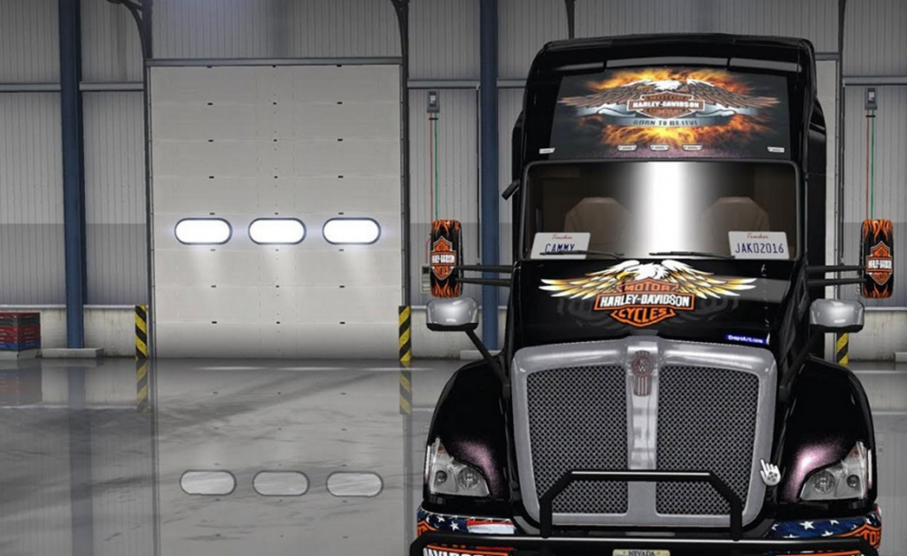 T680 Harley Davidson skin mod - ATS Mod | American Truck Simulator Mod