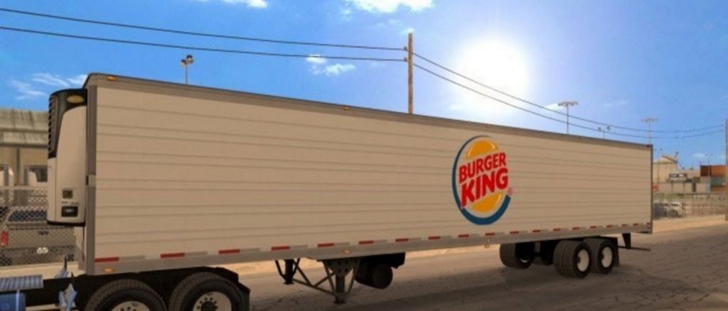 Burger King Reefer Trailer Mod - ATS Mod | American Truck Simulator Mod