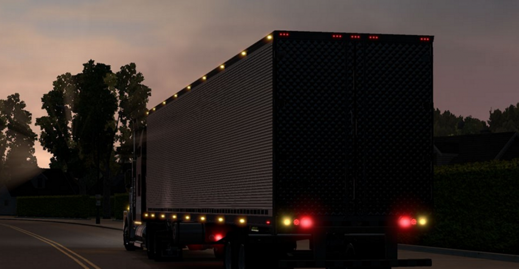 Chrome Long Reefer Trailer mod - ATS Mod | American Truck Simulator Mod