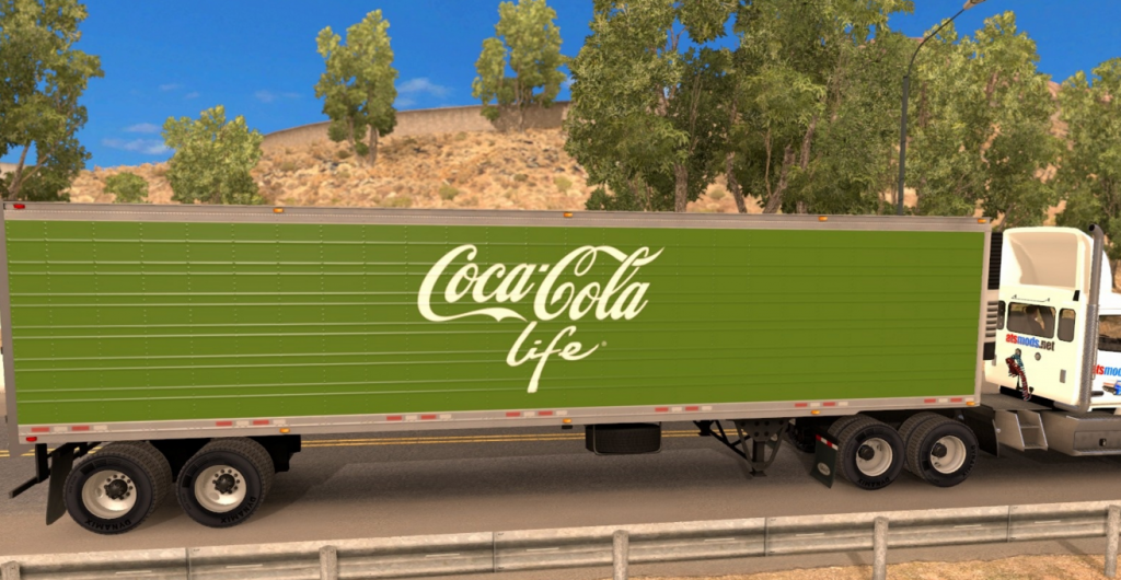 Coca Cola Life reefer trailer for ATS - ATS Mod | American Truck ...