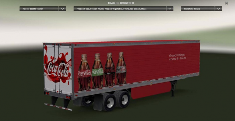 Coca Cola Reefer 3000r Trailer Skin v2.0 for ATS - ATS Mod | American ...