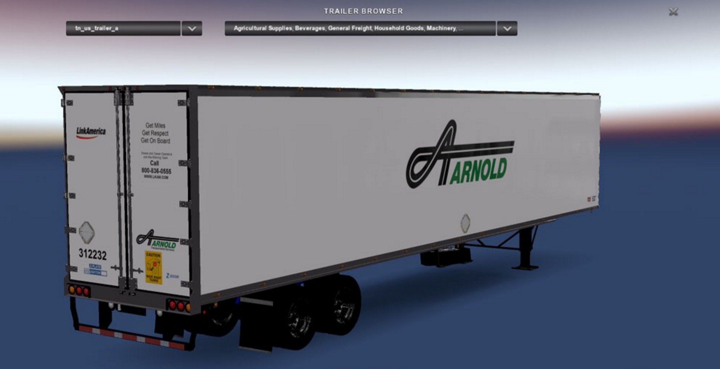 DC – Arnold Trailer Mod - ATS Mod | American Truck Simulator Mod