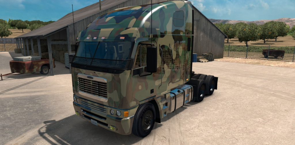 Freightliner Argosy Army skin Mod - ATS Mod | American Truck Simulator Mod