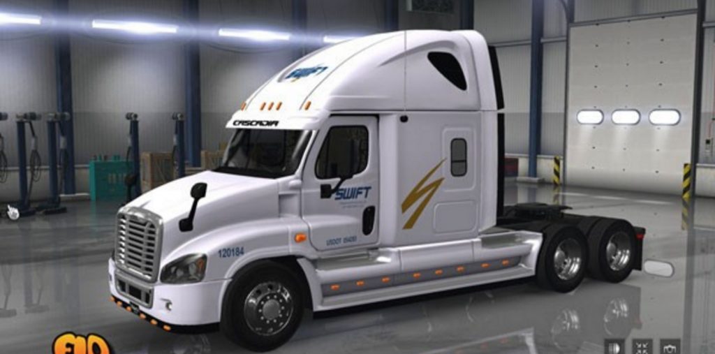 Freightliner Cascadia Swift Transportation Skin Mod - ATS Mod ...