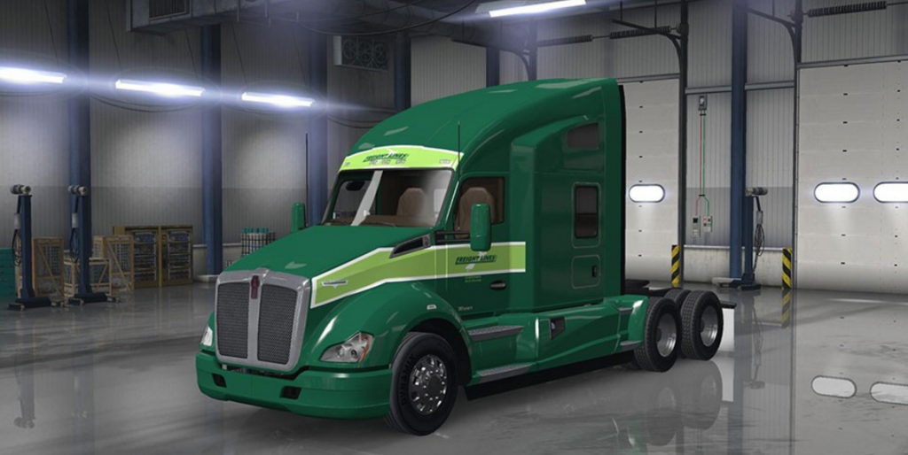 Kenworth T680 Freightlines Skin mod - ATS Mod | American Truck ...