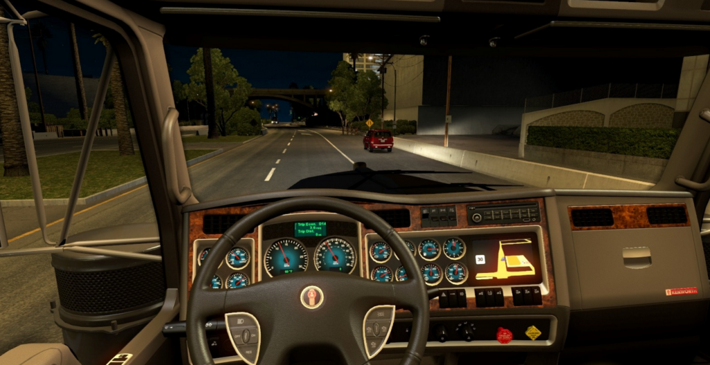 Kenworth W900 Blue Dashboard Gauges Mod - ATS Mod | American Truck ...