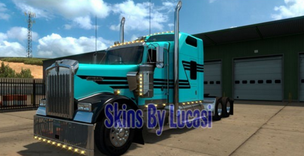 Kenworth W900 Z Stripe Multicolor Truck Skin - ATS Mod | American Truck ...