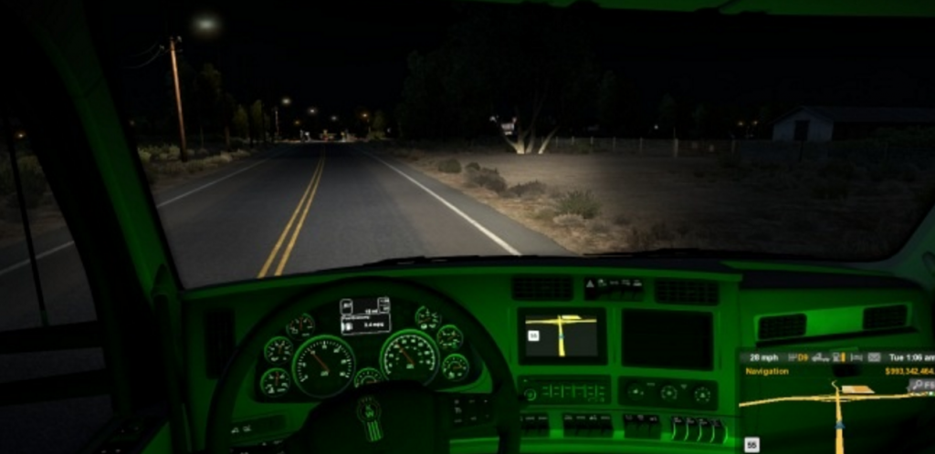 Kenworth cabin lights mod for ATS - ATS Mod | American Truck Simulator Mod