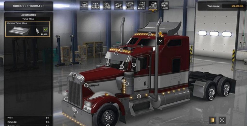 Long Frame For w900 daycab + wing unlocked v1.1 Mod - ATS Mod ...
