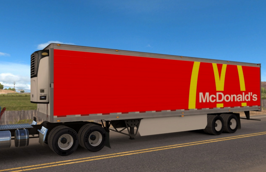 McDonald’s reefer trailer mod ATS - ATS Mod | American Truck Simulator Mod