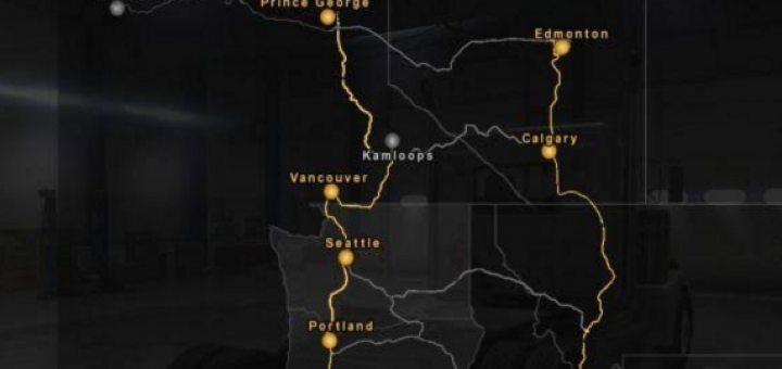 Fullscreen Map v1.40 Mod - ATS Mod | American Truck Simulator Mod