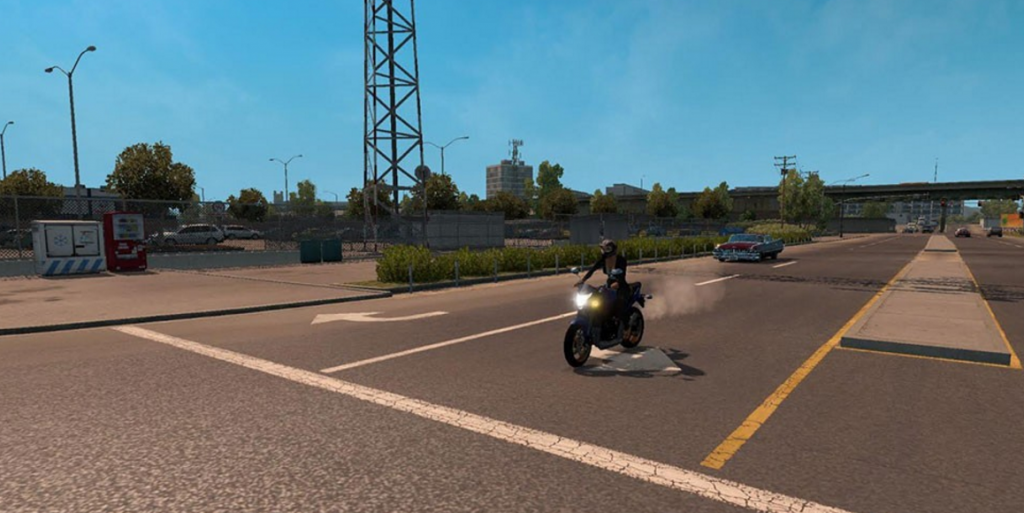 MotorCycle In Traffic v2.0 for ATS - ATS Mod | American Truck Simulator Mod