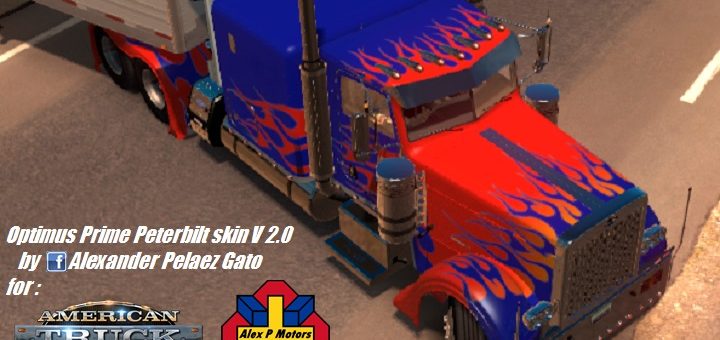 Optimus Prime Peterbilt - ATS Mods | American Truck Simulator Optimus ...