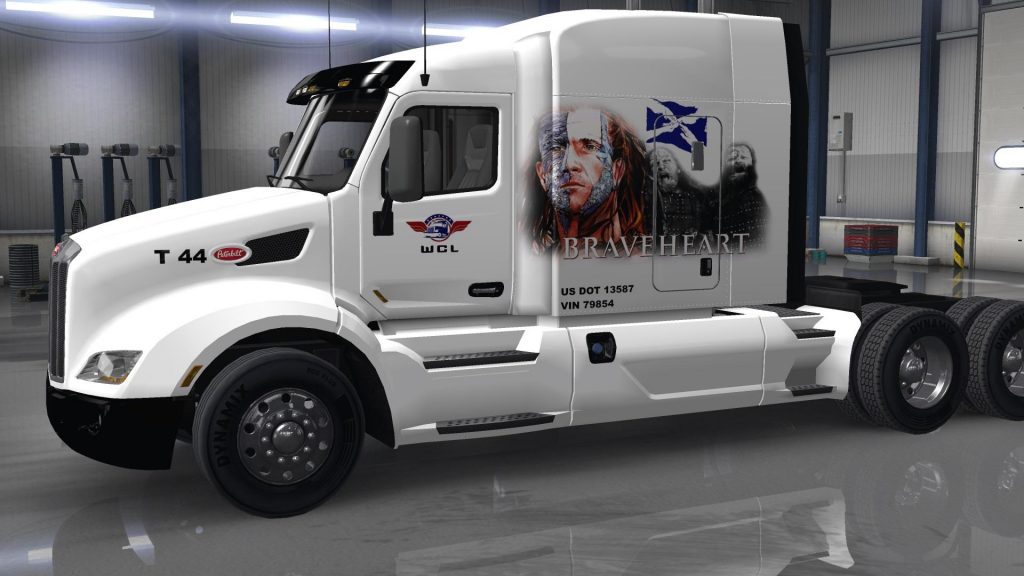 PETERBILT 579 BRAVEHEART SKIN - ATS Mod | American Truck Simulator Mod