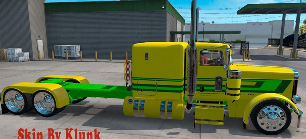 Peterbilt 389 Yellow / Green skin ATS - ATS Mod | American Truck ...