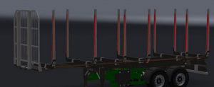 Small Log Trailer mod - ATS Mod | American Truck Simulator Mod
