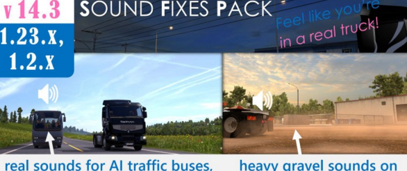 Sound Fixes Pack v 14.3 ATS - ATS Mod | American Truck Simulator Mod