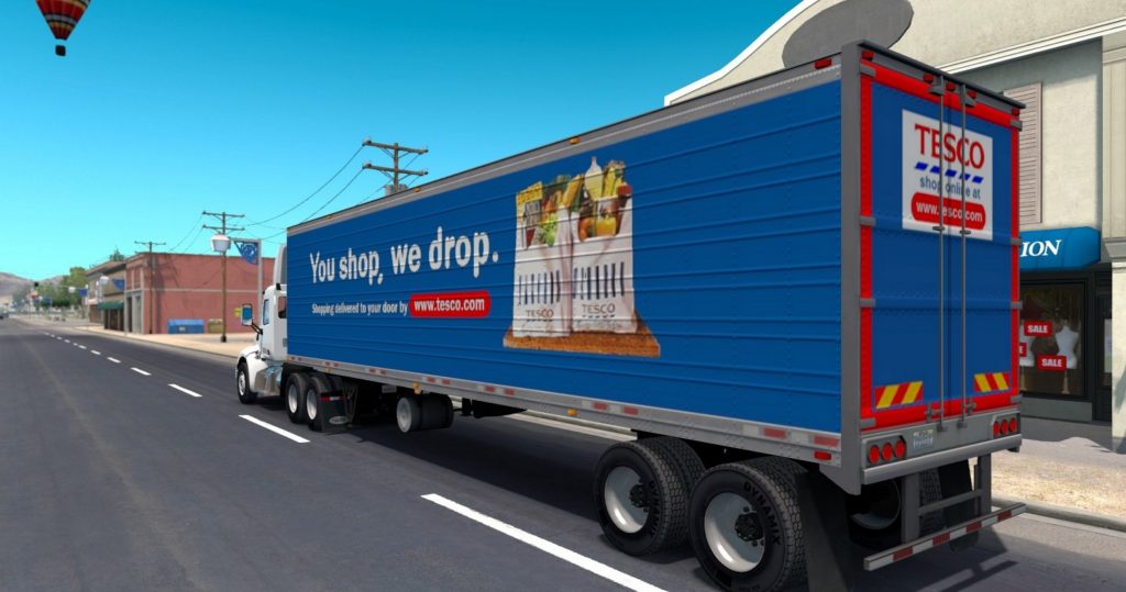 Tesco reefer trailer for ATS - ATS Mod | American Truck Simulator Mod