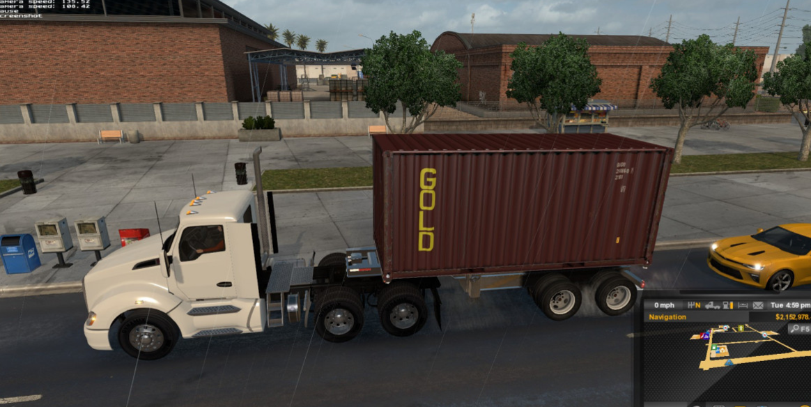20′ Container Trailer ATS MOD - ATS Mod | American Truck Simulator Mod