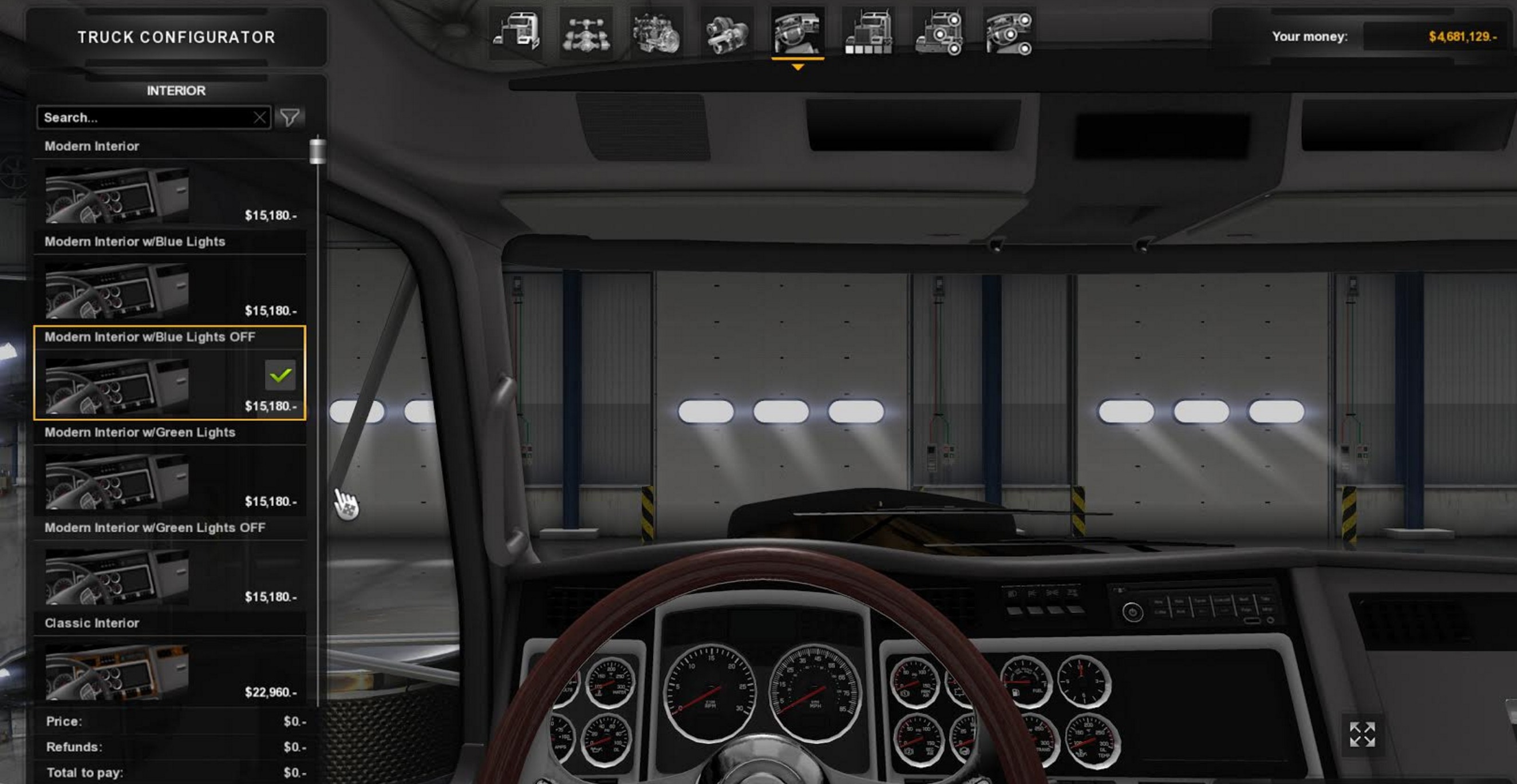 Colored Dashboard Backlight for W900 Mod - ATS Mod | American Truck ...