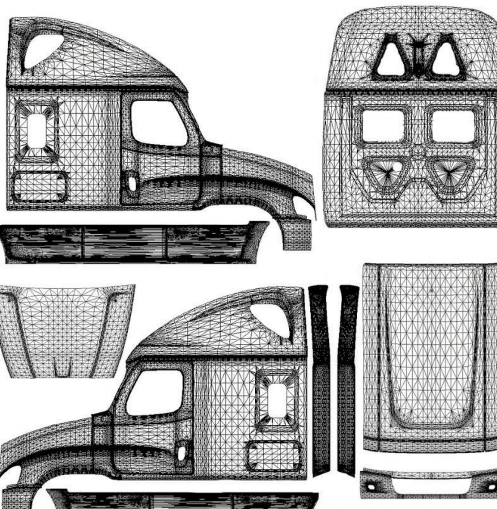 Freightliner Cascadia template for skins mod - ATS Mod | American Truck ...