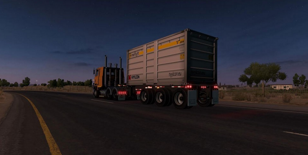Nyylcon Container Trailer Pack mod - ATS Mod | American Truck Simulator Mod
