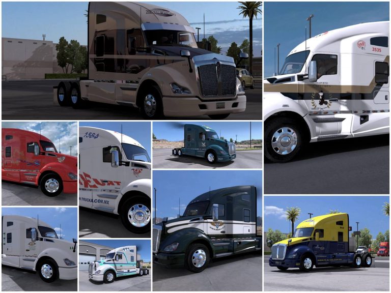 PACK SKIN KENWORTH T680 ATS - ATS Mod | American Truck Simulator Mod