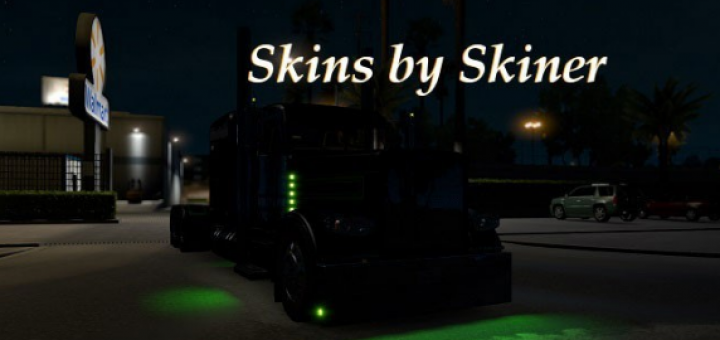 Peterbilt 389 Black Metallic Stripes Skin update MOD - ATS Mod ...