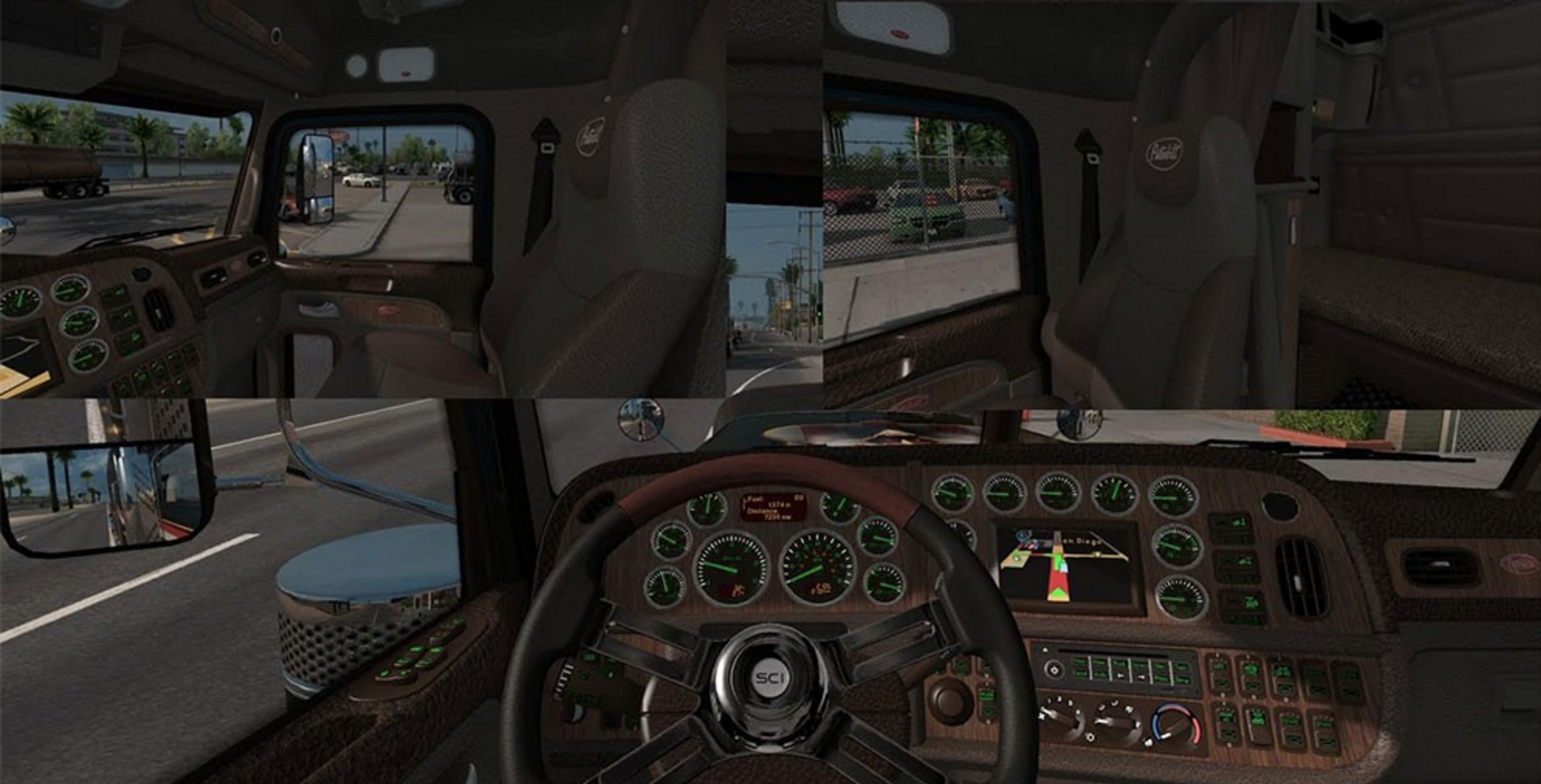 Peterbilt 389 SCS Light – Brown Interior Mod - ATS Mod | American Truck ...