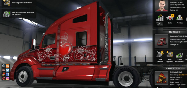 Complete pack of truck & trailer templates v1.0 - ATS Mod | American ...