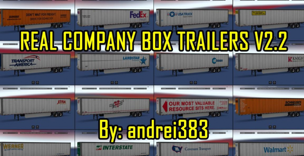 Real Company Box Trailers v 2.2 ATS - ATS Mod | American Truck ...