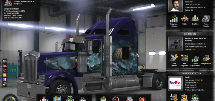 Gilberts Skin for the Kenworth T908 Truck - ATS Mod | American Truck ...