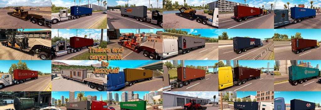 Trailers and Cargo Pack by Jazzycat v1.2.1 ATS - ATS Mod | American ...