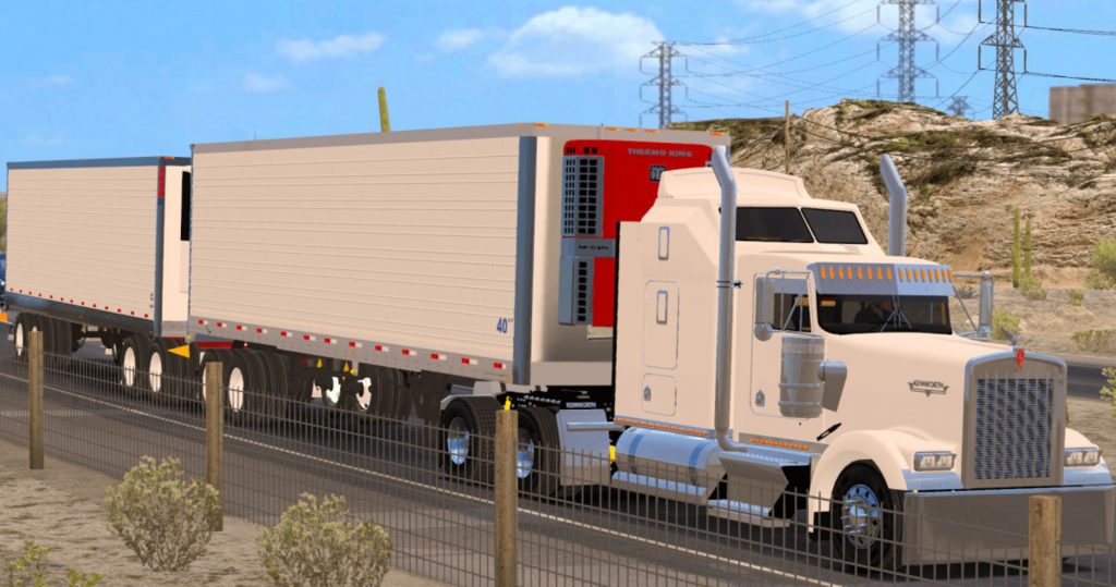 Double Trailer utility reefer Mod ATS - ATS Mod | American Truck ...