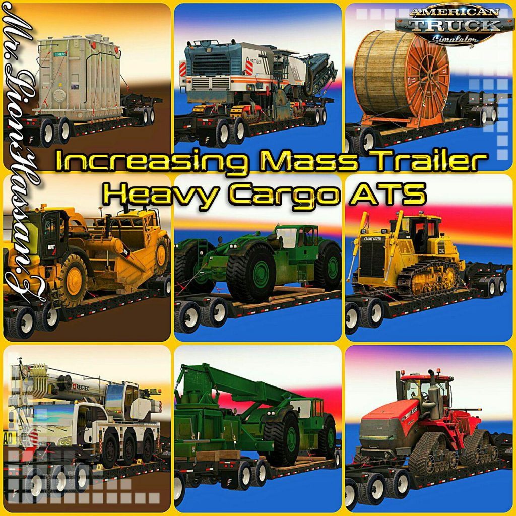 INCREASING MASS TRAILER HEAVY CARGO ATS FOR MULTIPLAYER V1.0 ATS MOD ...